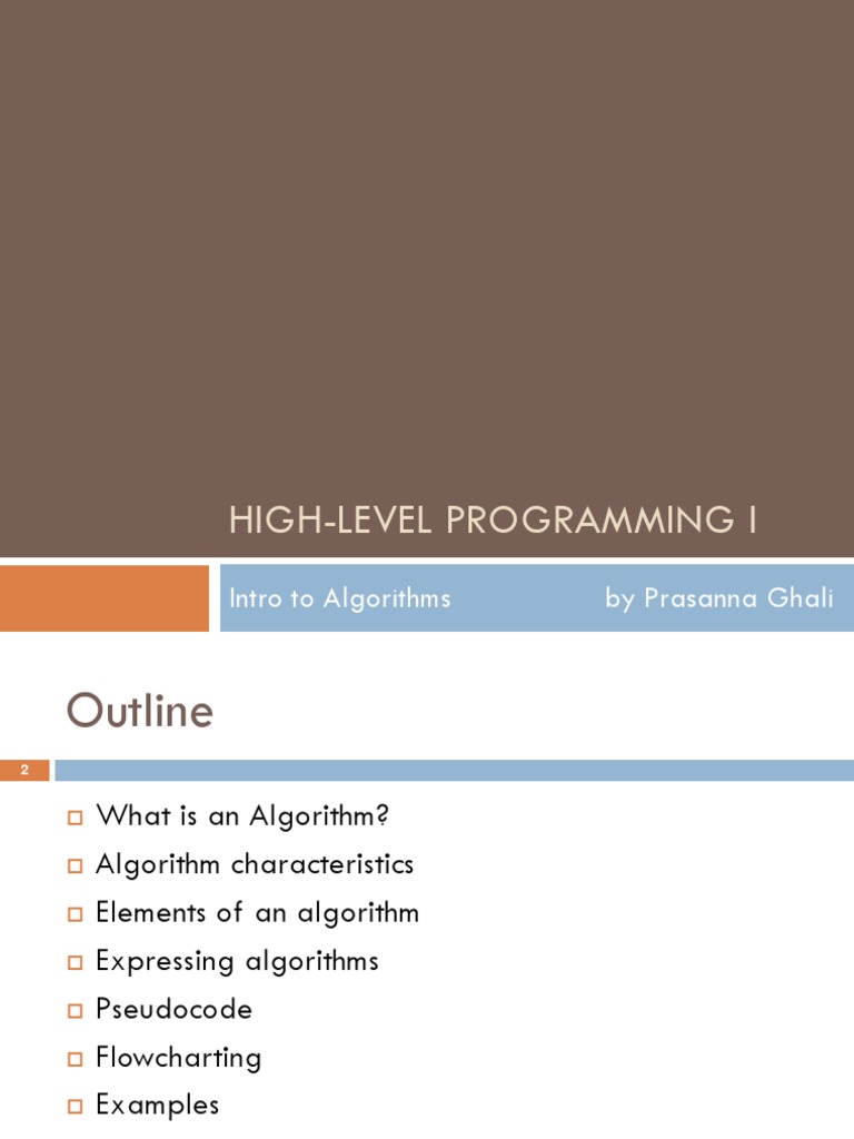 Algorithms Presentation | PDF | Algorithms | Computer Engineering Algorithms Presentation | PDF | Algorithms | Computer Engineering
