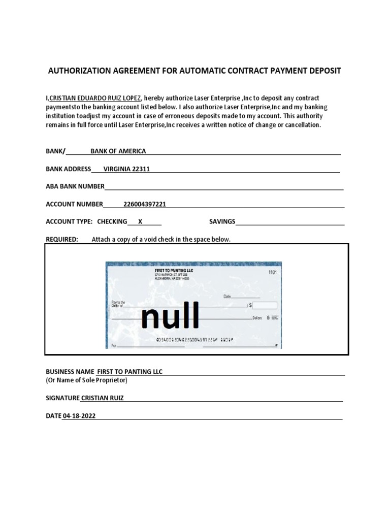 Automatic Payment Authorization | PDF | Business | Finance & Money ...