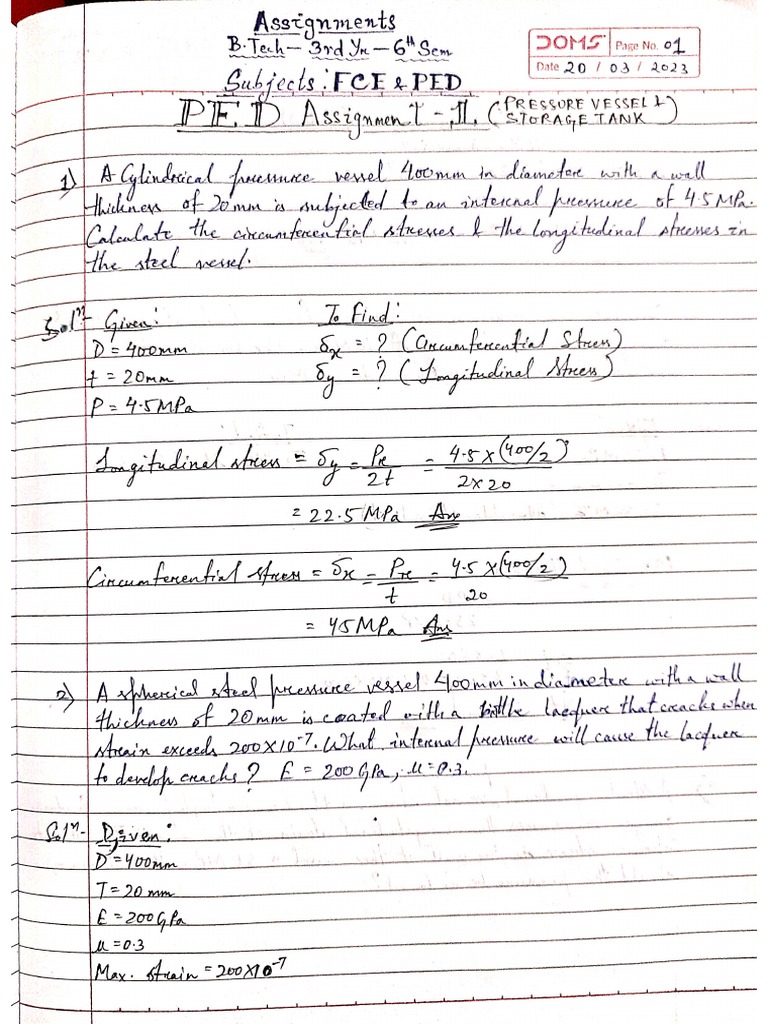 PED Assignment-1 | PDF