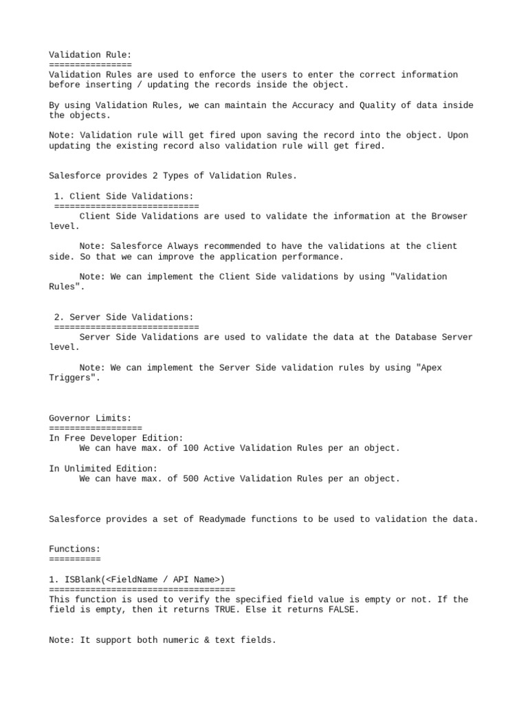 Validation Rule Pdf Function Mathematics Object Computer Science