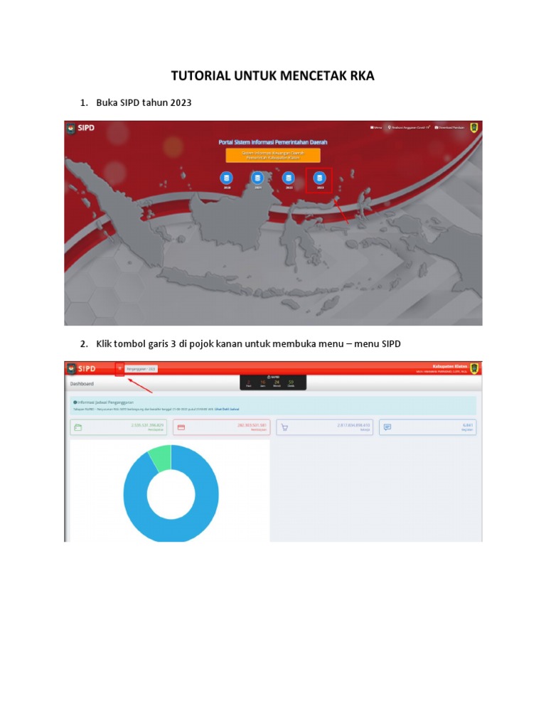 Tutorial Untuk Mencetak Rka Sipd | PDF