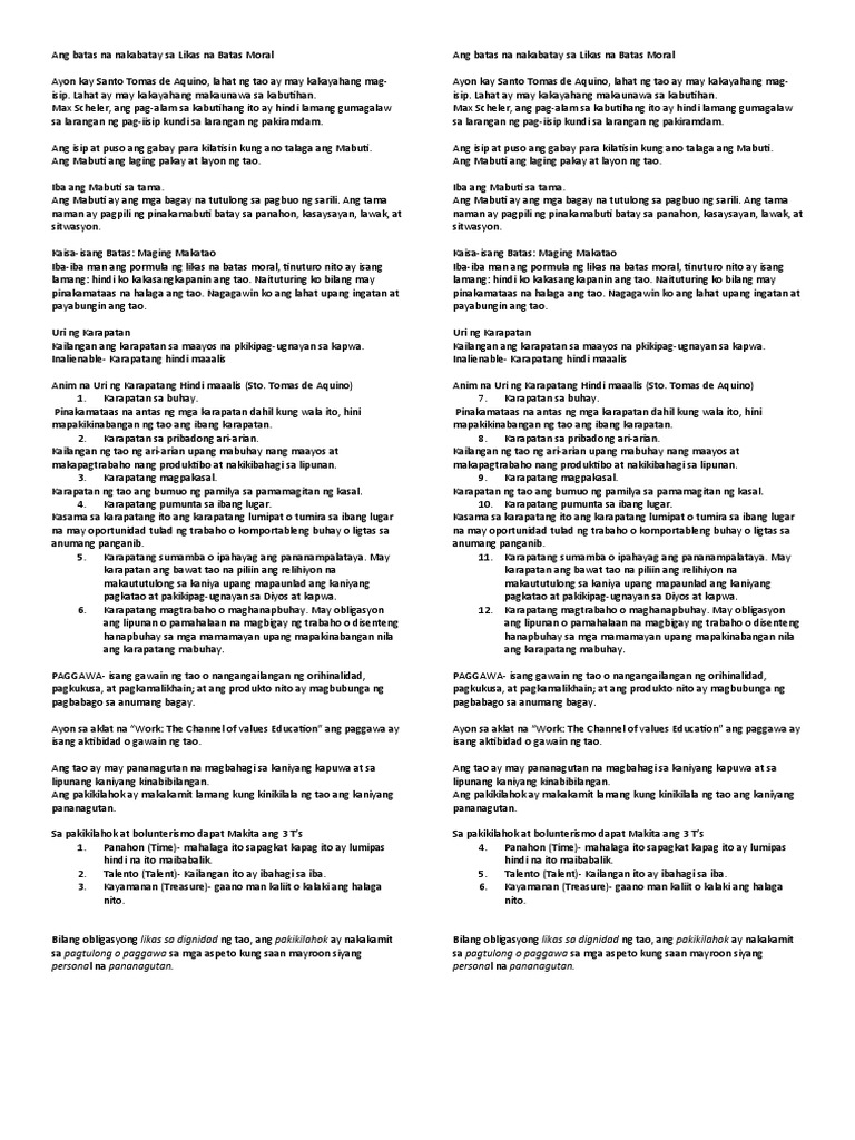 Esp Reviewer Exam 2ND Q | PDF