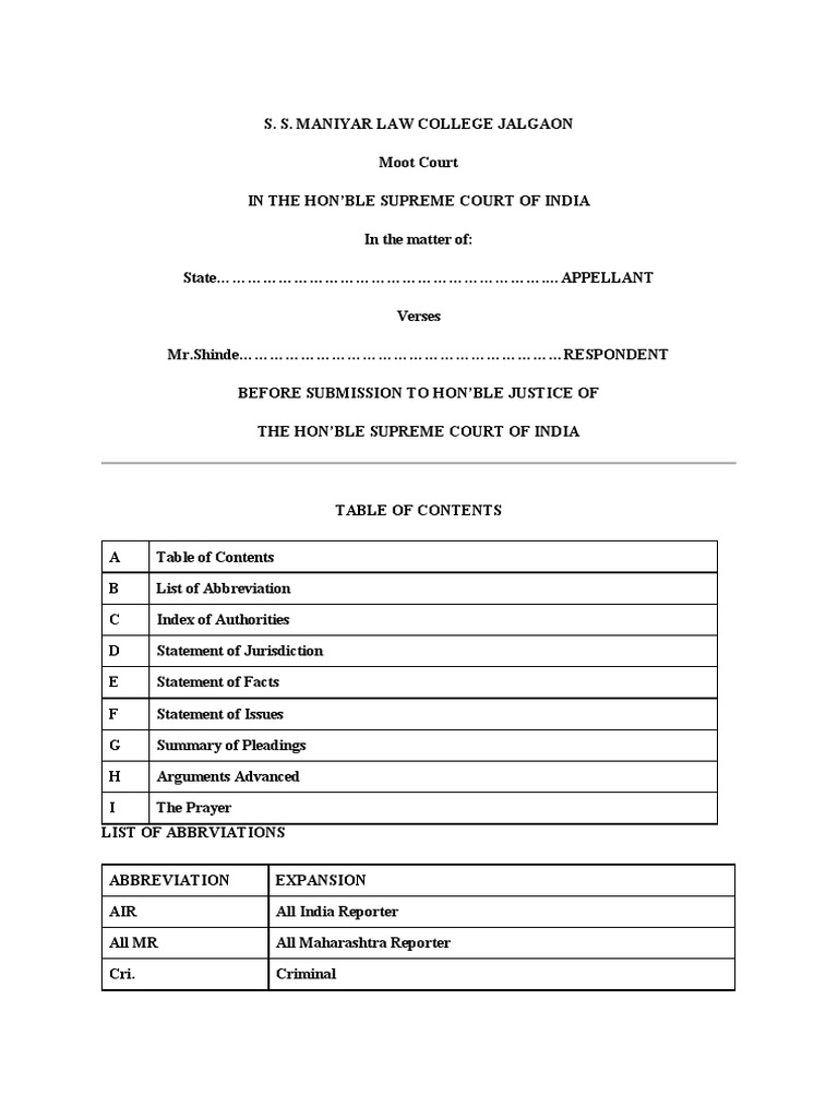 Memorial Draft Moot Court | PDF | Hijab | Justice