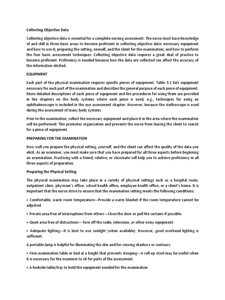 Collecting Objective Data | PDF