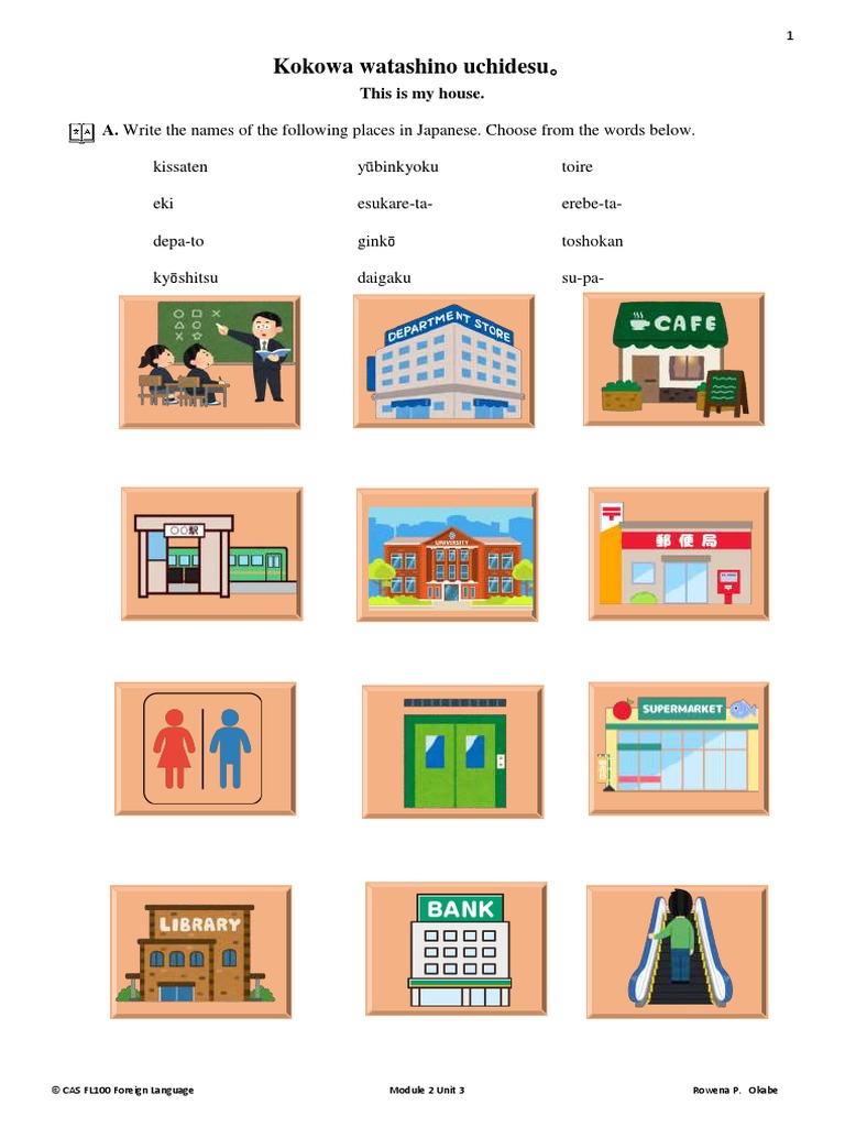 UC MODULE 2 UNIT 3 Names of Places | PDF