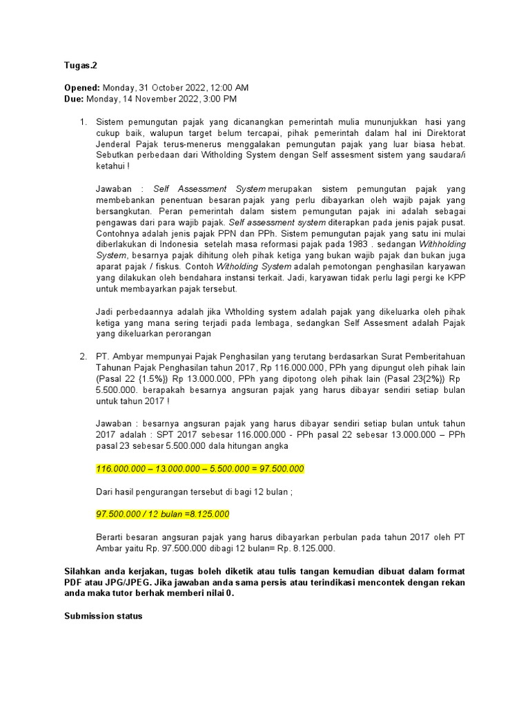 M. AHSANI TAQWIM - 042728207 - T2 Perpajakan | PDF