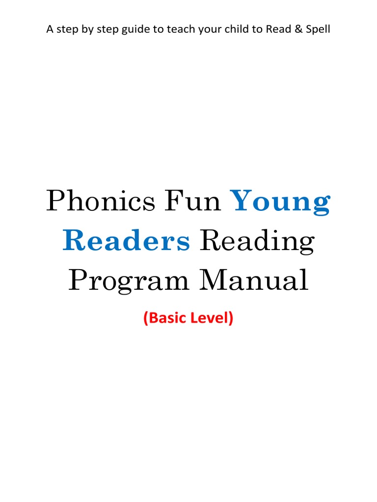 Young Readers: Phonics Fun Reading Program Manual | PDF | Phonics ...