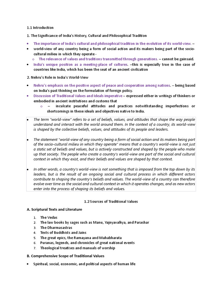 Evolution of India's World-View | PDF | Jawaharlal Nehru | Non Aligned ...