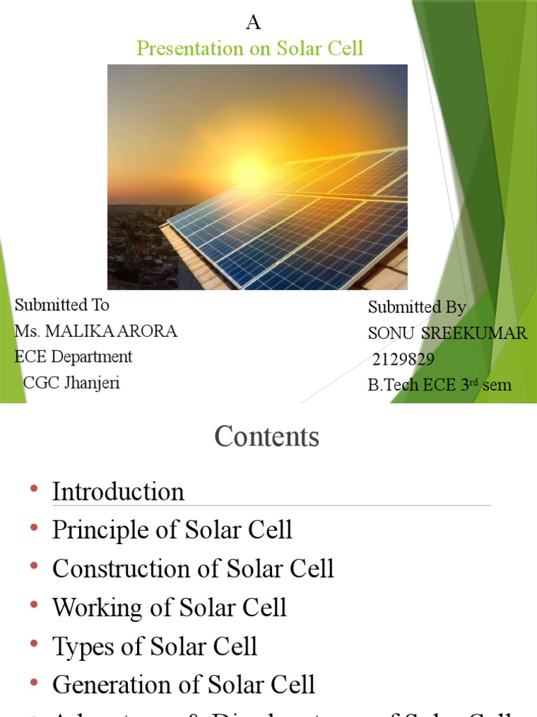 Solar Cell | PDF | Solar Cell | Silicon