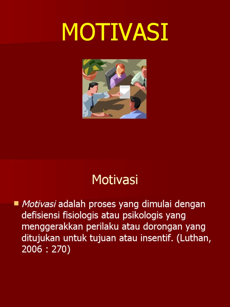 PERTEMUAN 8 Motivasi | PDF