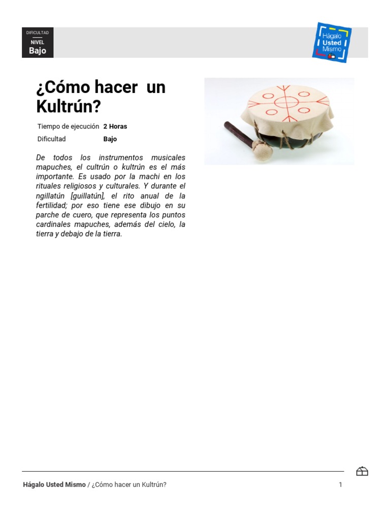 Cómo Crear un Kultrún Mapuche | PDF