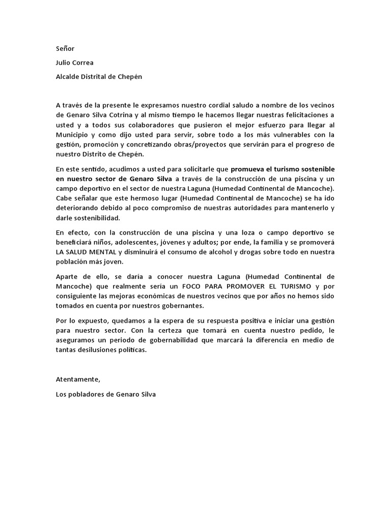 Modelo de Oficio | PDF