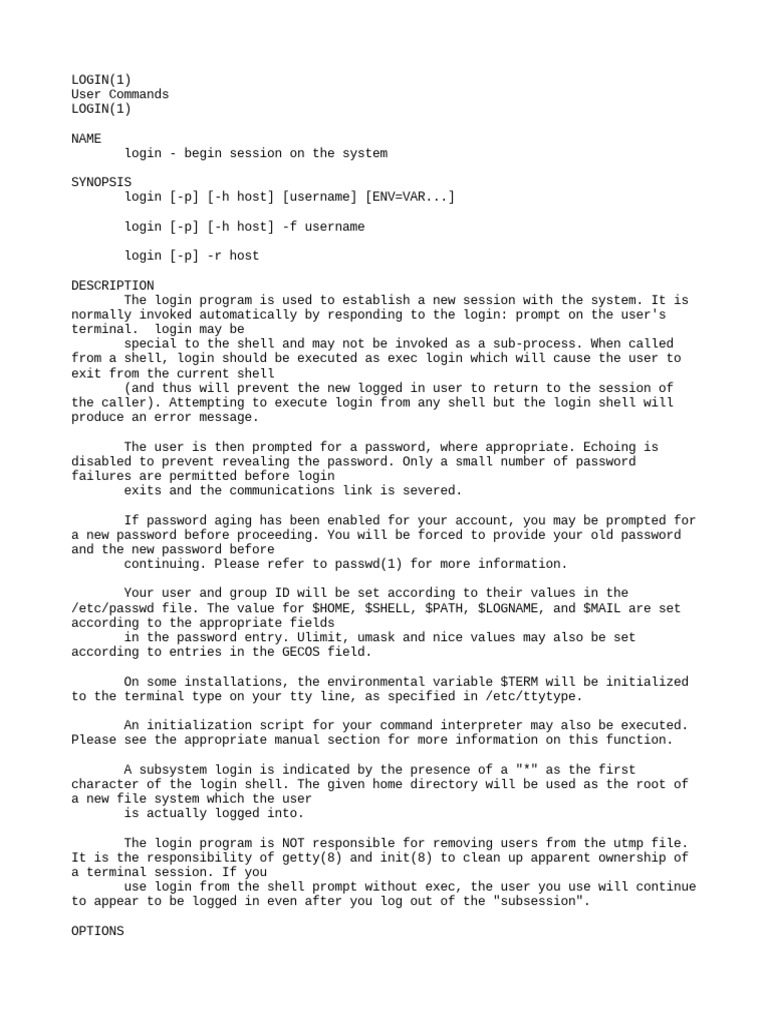 Login | PDF | Login | User (Computing)