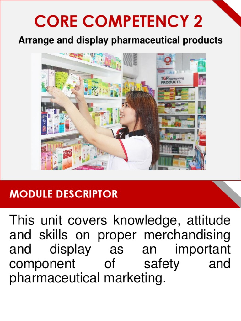 Arrange and Display Pharmaceutical Products | PDF | Retail | Merchandising