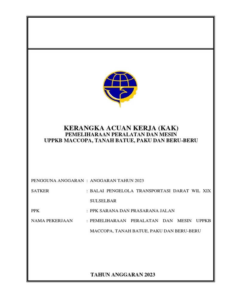 Pemeliharaan Mesin UPPKB 2023 | PDF