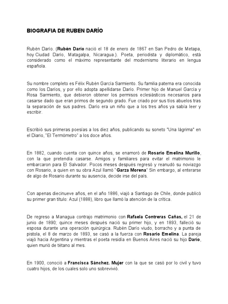 Rubén Darío | PDF
