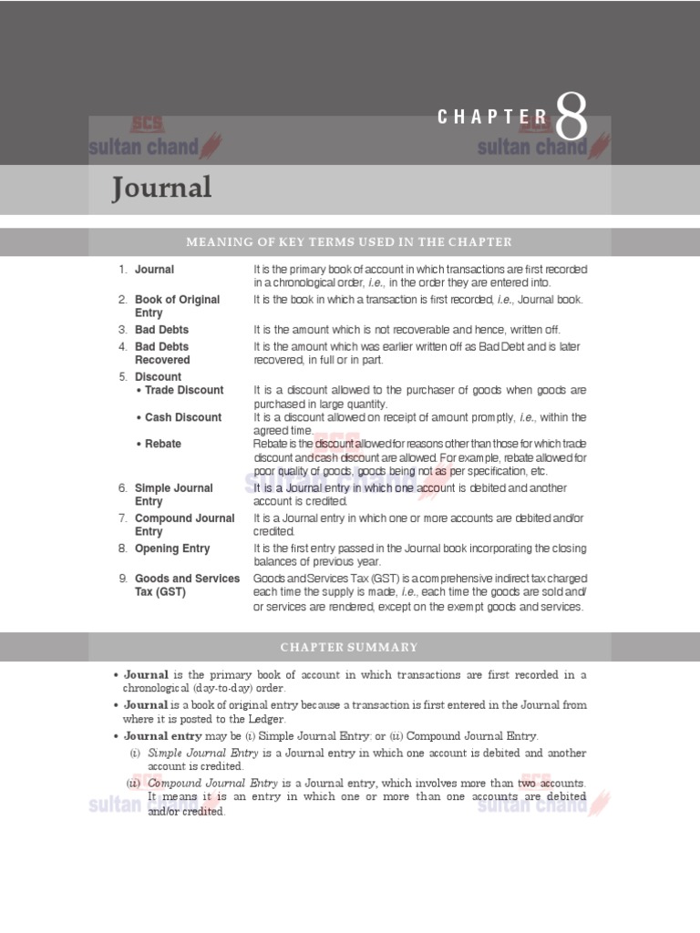 Chapter 8 | PDF | Debits And Credits | Trade
