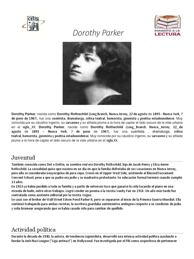Dorothy Parker. | PDF