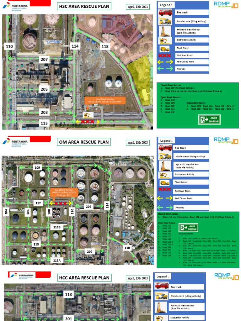 HSC Area Rescue Plan and Access Routes | PDF | Crane (Machine) | Transport