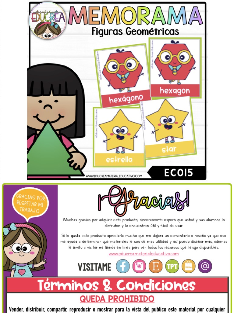 Copia de EC015. MEMORAMA FIGURAS GEOMETRICAS | PDF