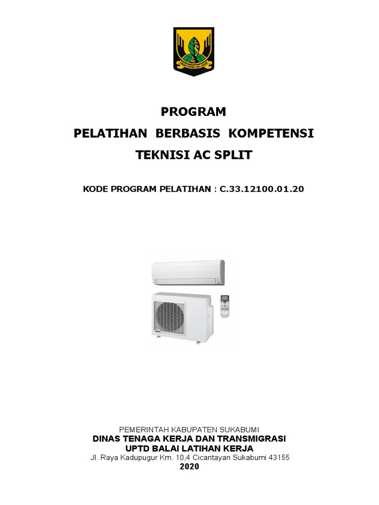 Pelatihan Teknisi AC Split Sukabumi | PDF
