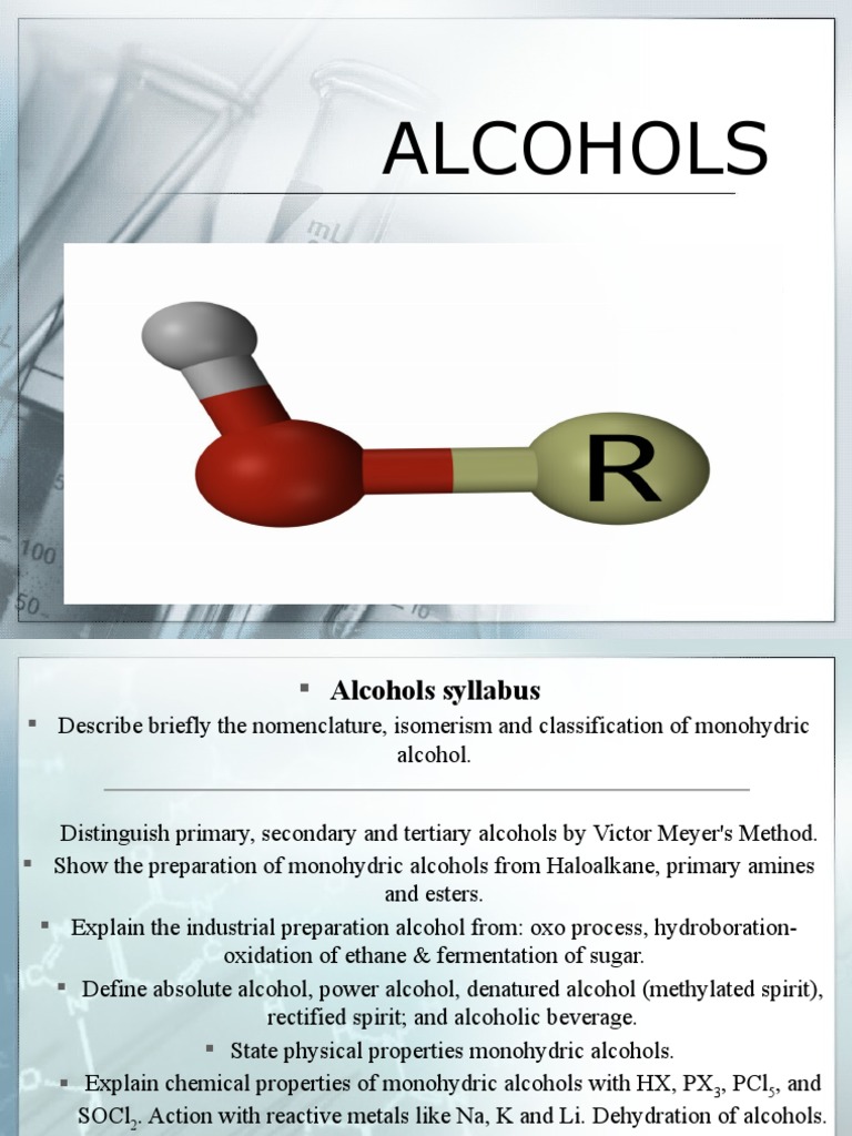 Alcohols 1630993189 | PDF | Ethanol | Ester