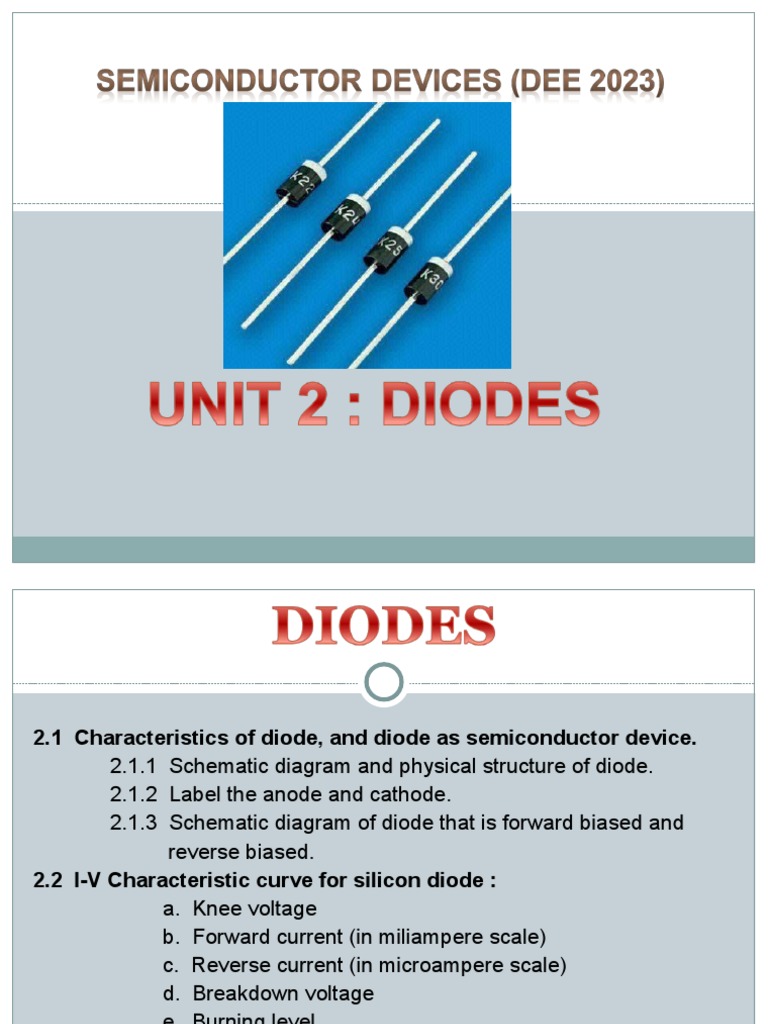 Diode (Semicond) - PART A | PDF | Rectifier | Diode