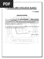 Experience Certificate Template | PDF | Salary | Madam