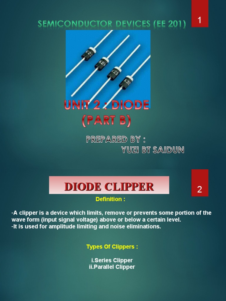 Diode Clippers & Clampers Guide | PDF | Electric Power | Computer Engineering