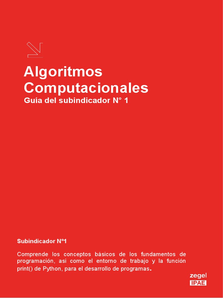 Il1 Tema1 Guia - Algoritmos Computacionales - Zegel IPAE | PDF | Lenguaje de programación | Ruby ...