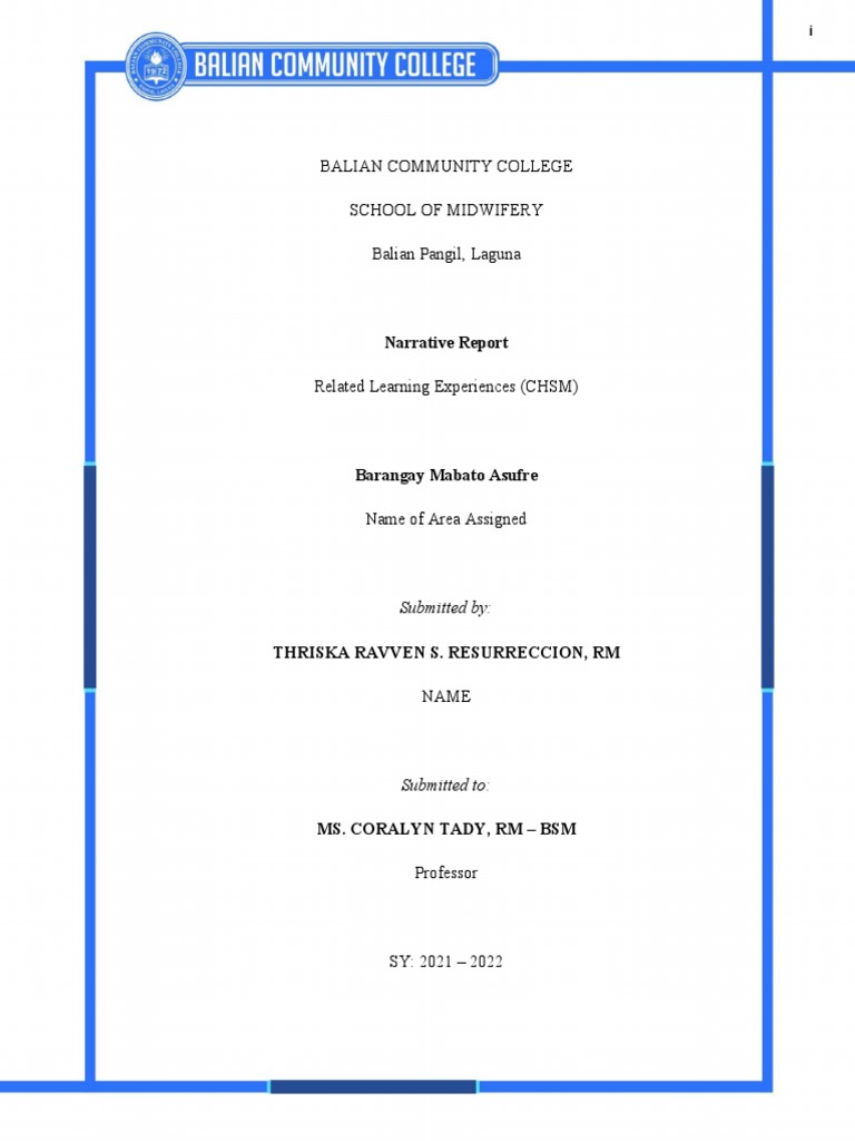 Balian Community College School of Midwifery Balian Pangil, Laguna ...