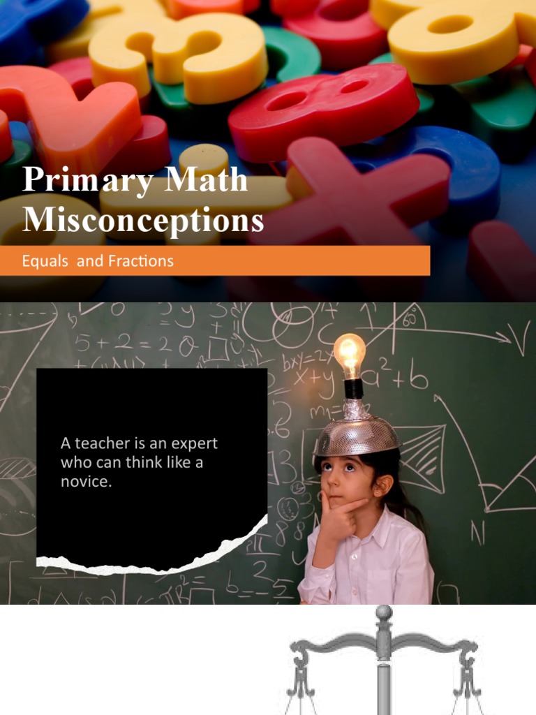 Primary Math Misconceptions: Equals and Fractions | PDF