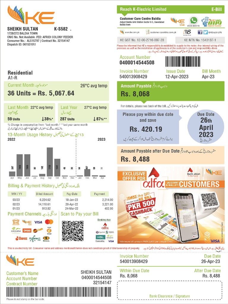 K Electric | PDF | Fee | Power (Physics)
