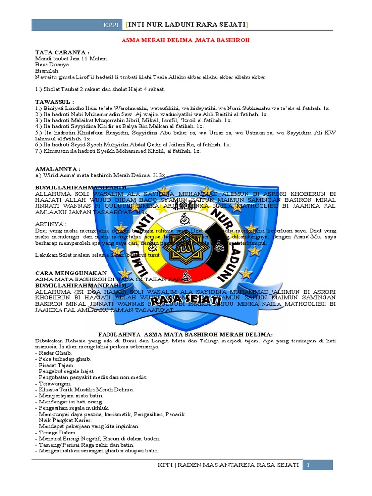 Asma Mata Basiroh | PDF | Pengembangan Diri | Kesehatan Holistik