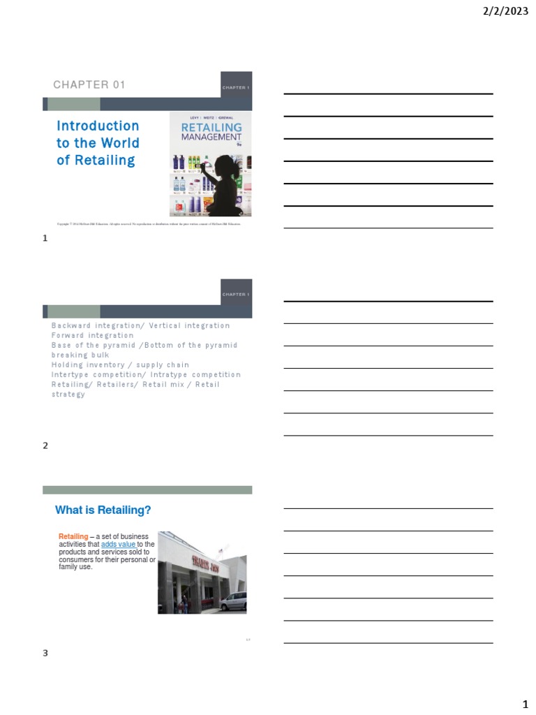 Part1.1 - The World of Retailing | PDF | Retail | Supermarket