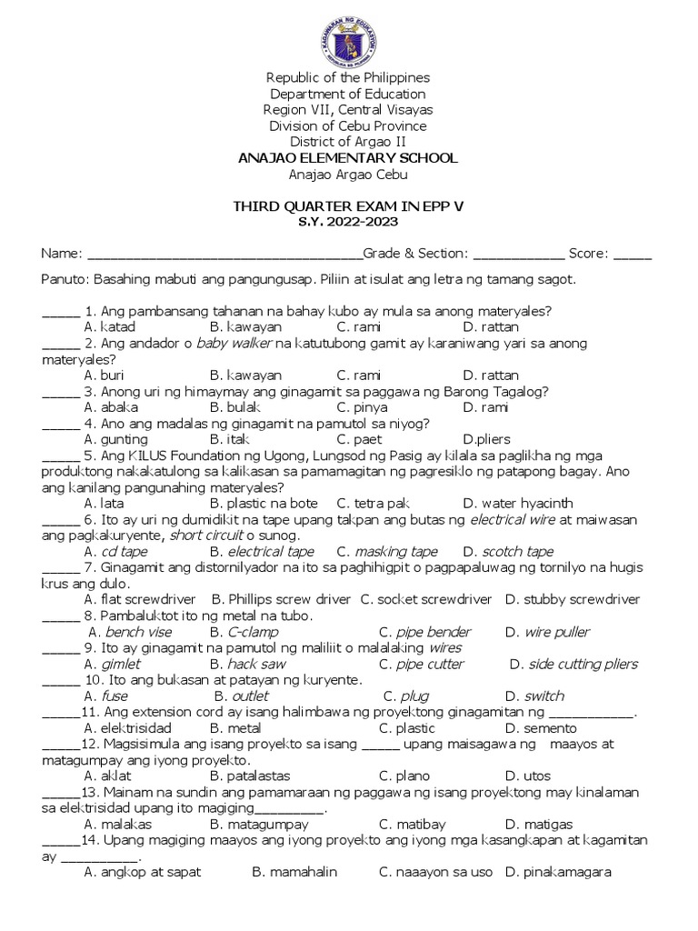 Q3-Periodical-EPP | PDF
