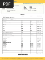 Dr Lal PathLabs Sample Report Format | PDF | Pathology | Doctor Of Medicine