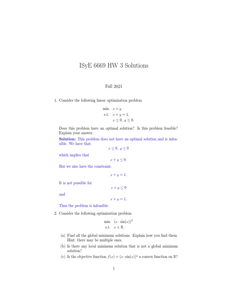 HW3 Solutions Autotag | PDF | Mathematical Optimization | Function (Mathematics)