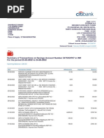 Bank Statement Citibank | PDF | Banks | Citigroup