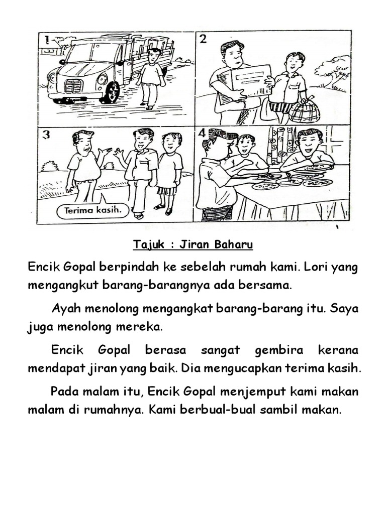 Karangan Ringkas - Jiran Baharu | PDF