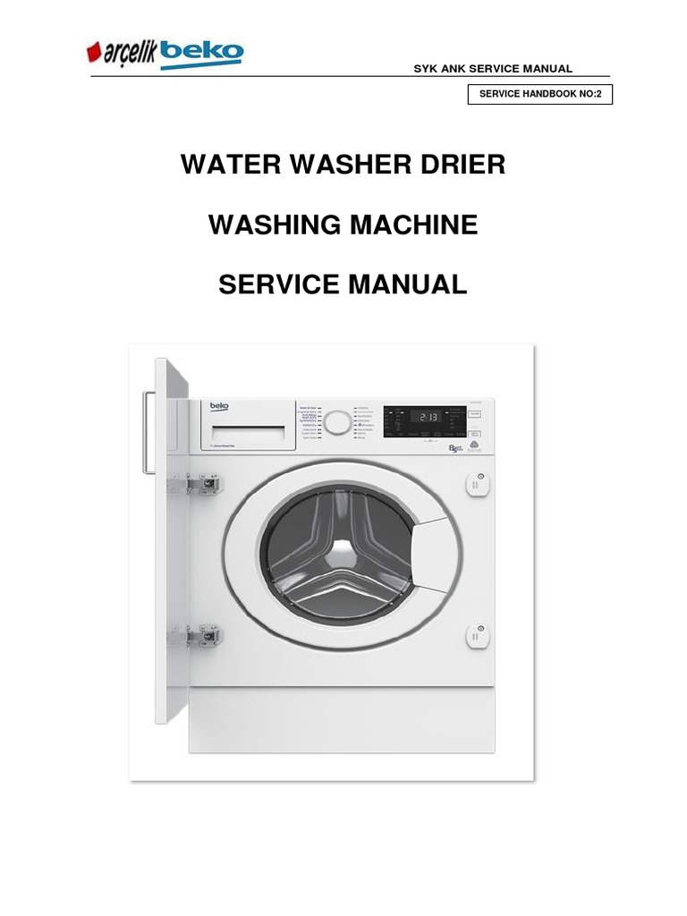 Beko HITV 8733 Service Manual | PDF | Washing Machine | Electrical Connector
