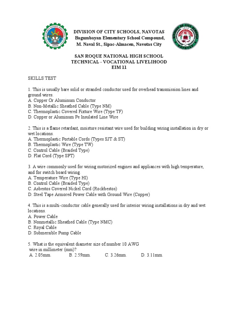 SKILLS-TEST- EIM | PDF