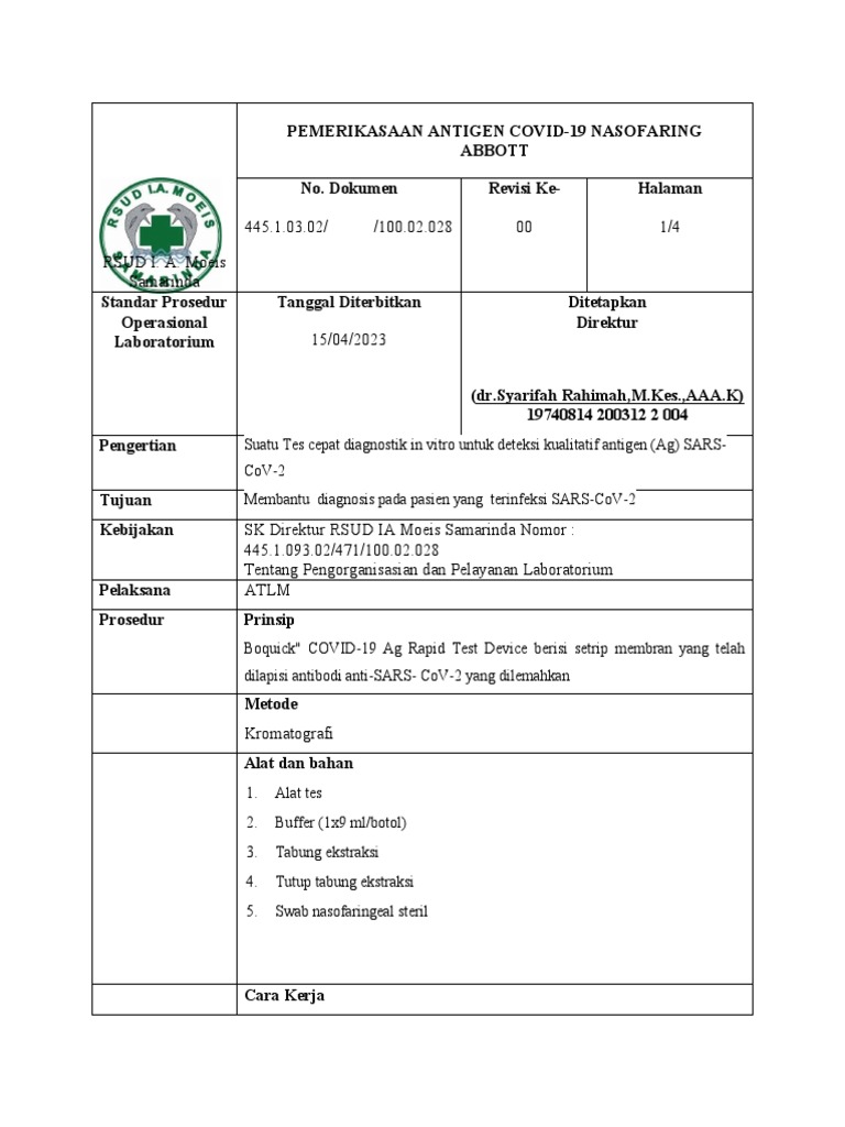 Ervin SPO Antigen Covid 19 Abbot | PDF