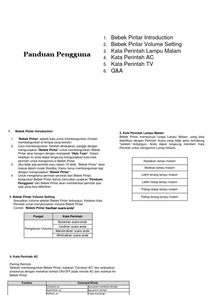 Bebek Pintar Manual Book2 | PDF