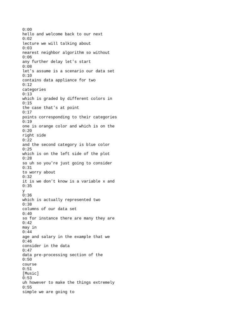 KNN Classification - K-Nearest Neighbor Classification - MATLAB | PDF