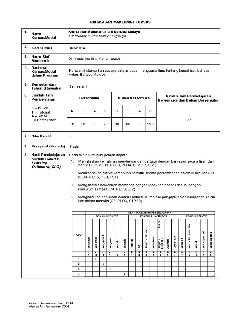RMK BMM1034 Versi Pelajar | PDF
