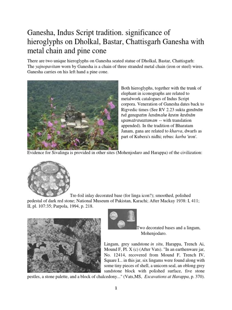 Ganesha Indus Script Tradition. Signific | PDF | Assyria