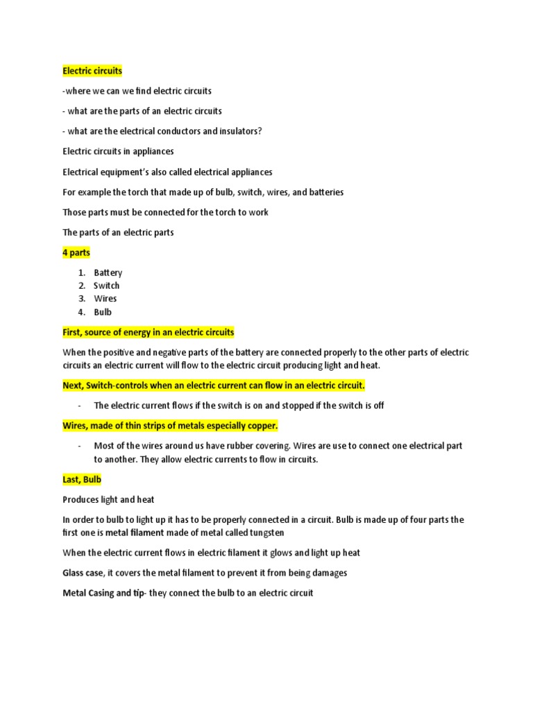 REFLECTION | PDF | Incandescent Light Bulb | Series And Parallel Circuits