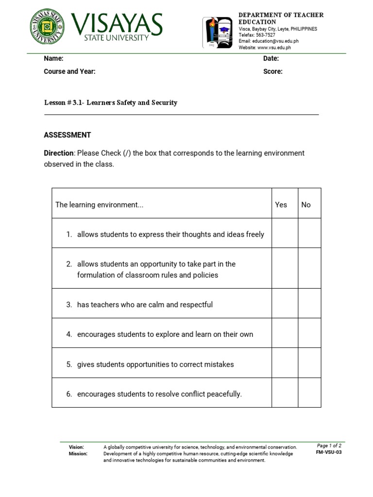 Module 3 - Lesson 3.1 | PDF | Learning | Science