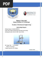 Internship Report by GENET ALEMU: Faculty of Civil and Hydraulics ...